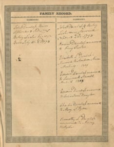 Locating Family Bible Records